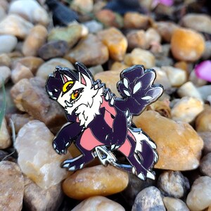 Scavenger | 4-arm 3 Eyed Furry Alien/ Spiky / Sci-fi / Fursona Creature / Hybrid Enamel Pin - Etsy