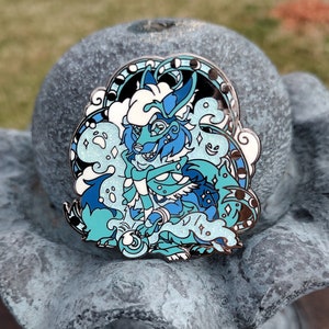 Azure #2 | Fursona Pin Fortune Fox Adopt- Halloween Magic/sorcery /blue ...