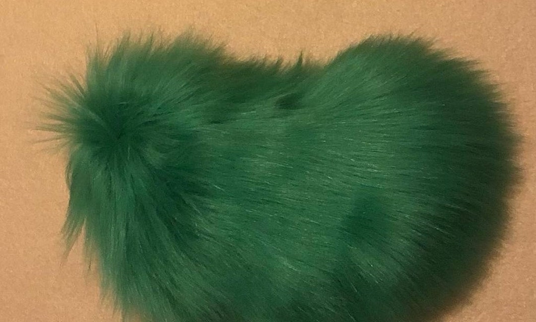 Green Fursuit Nub Tail Fluffy/ Furry/anime/ Cosplay Costume - Etsy