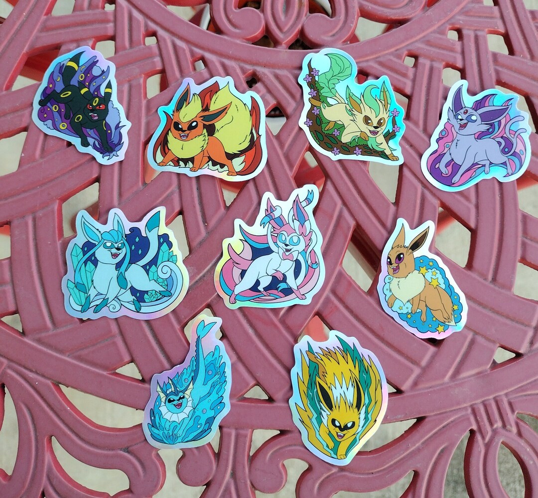 Shiny Elemental Fox Sticker Pack | Anime /manga/videogame/ Psychic ...