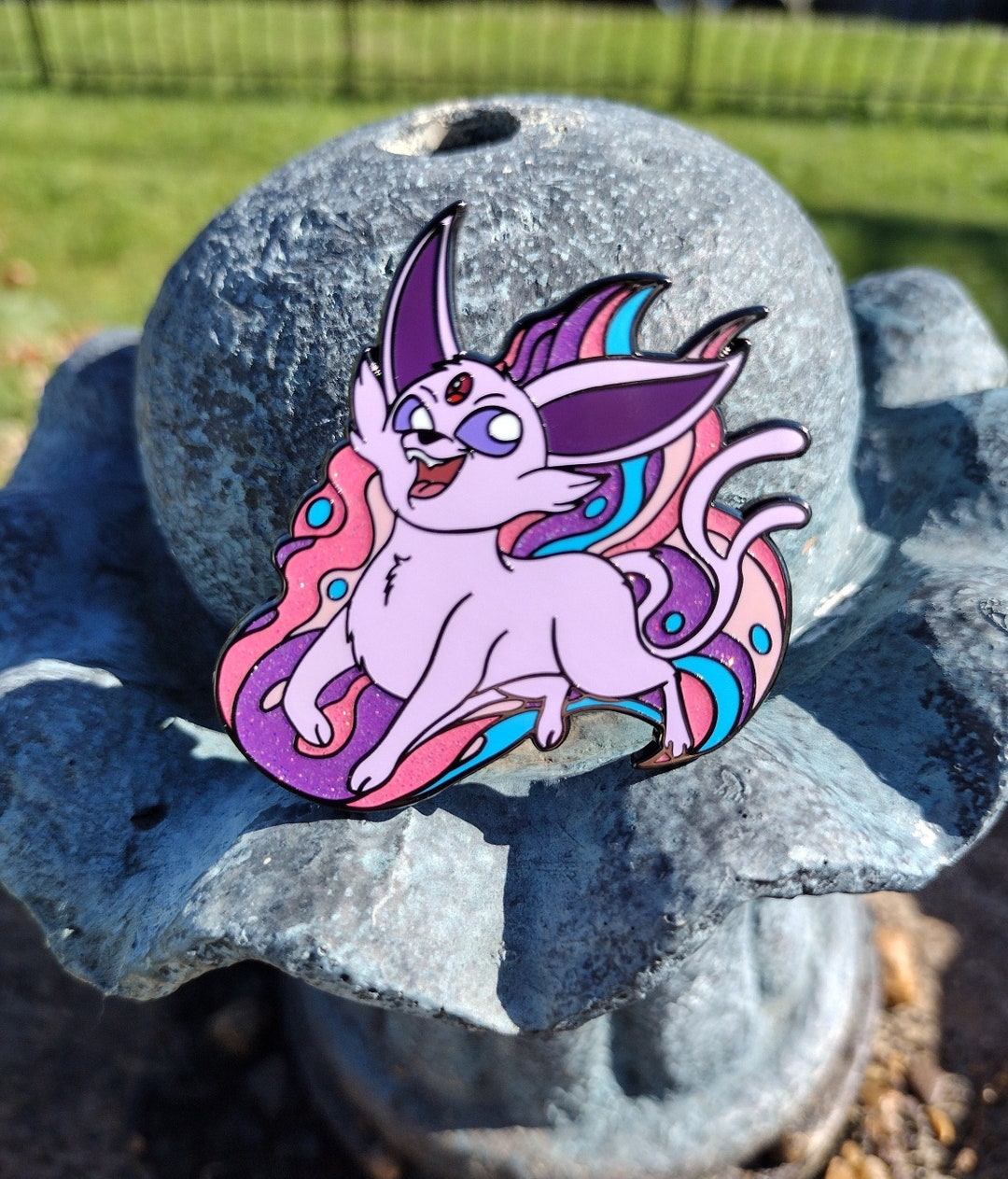 Psychic alien Cat Pin Anime /manga/ Videogame/ Psychic Magic/ Elemental ...