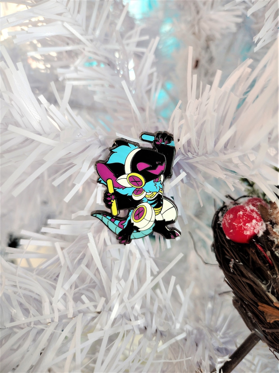 Starlight #186 | Chara Pin Protogen / Furry Fursona / Sci-fi/ Robot Creature/ Enamel Pin - Etsy