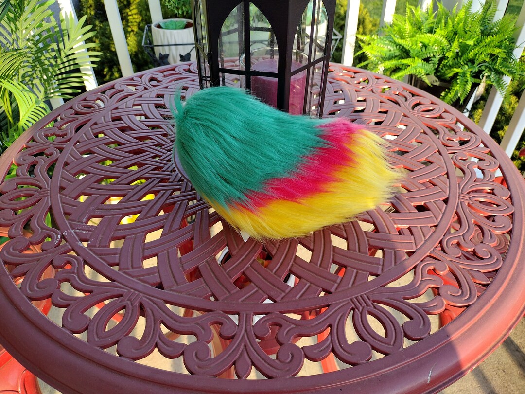 3 Color Fursuit Nub Tail Green/ Red/ Yellow/ Fluffy/ Furry/anime ...