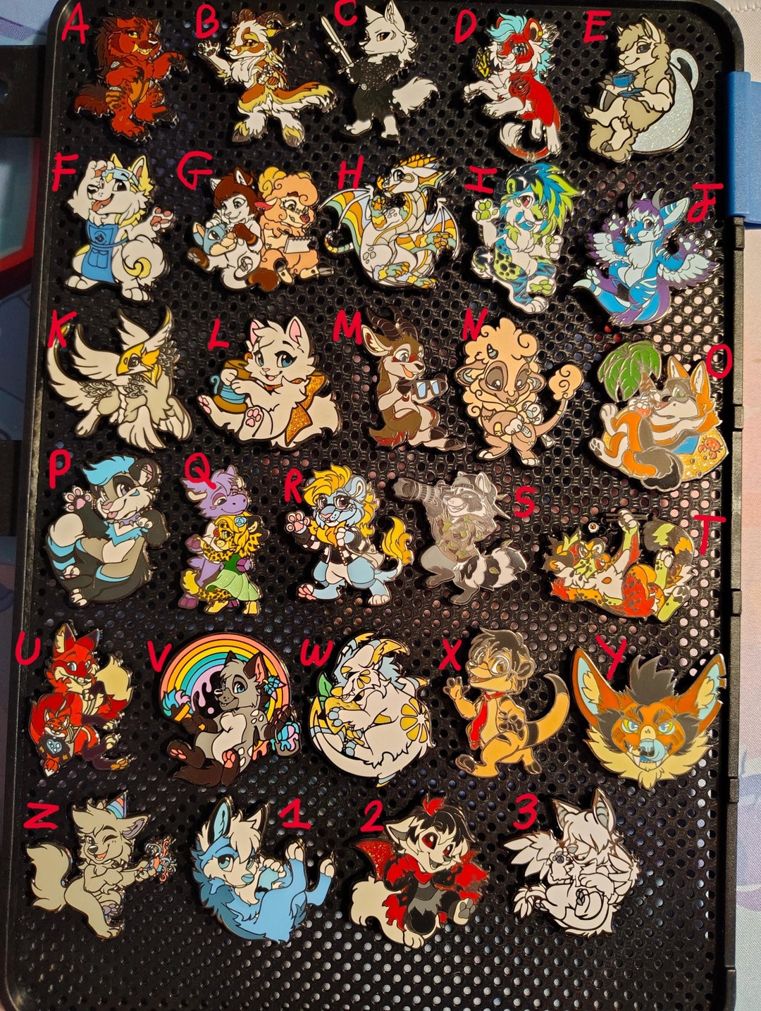 Assorted Fursona Pins Extras [list 1] | Characters, Patreon, Shop Pins ...