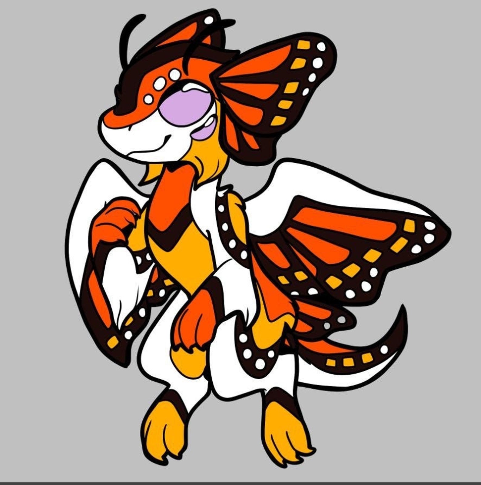 Sirkie Mythical Monarch Butterfly Dragon / Hybrid Furry - Etsy