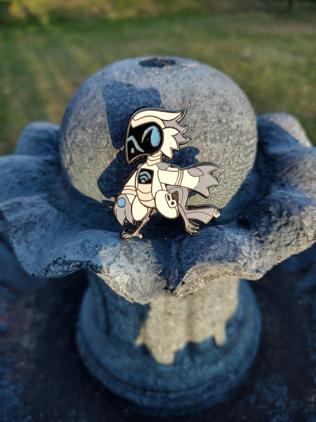 Gadget | Glow-in-the-dark Robot Toy Bird / Avian / Furry Fursona Hybrid ...