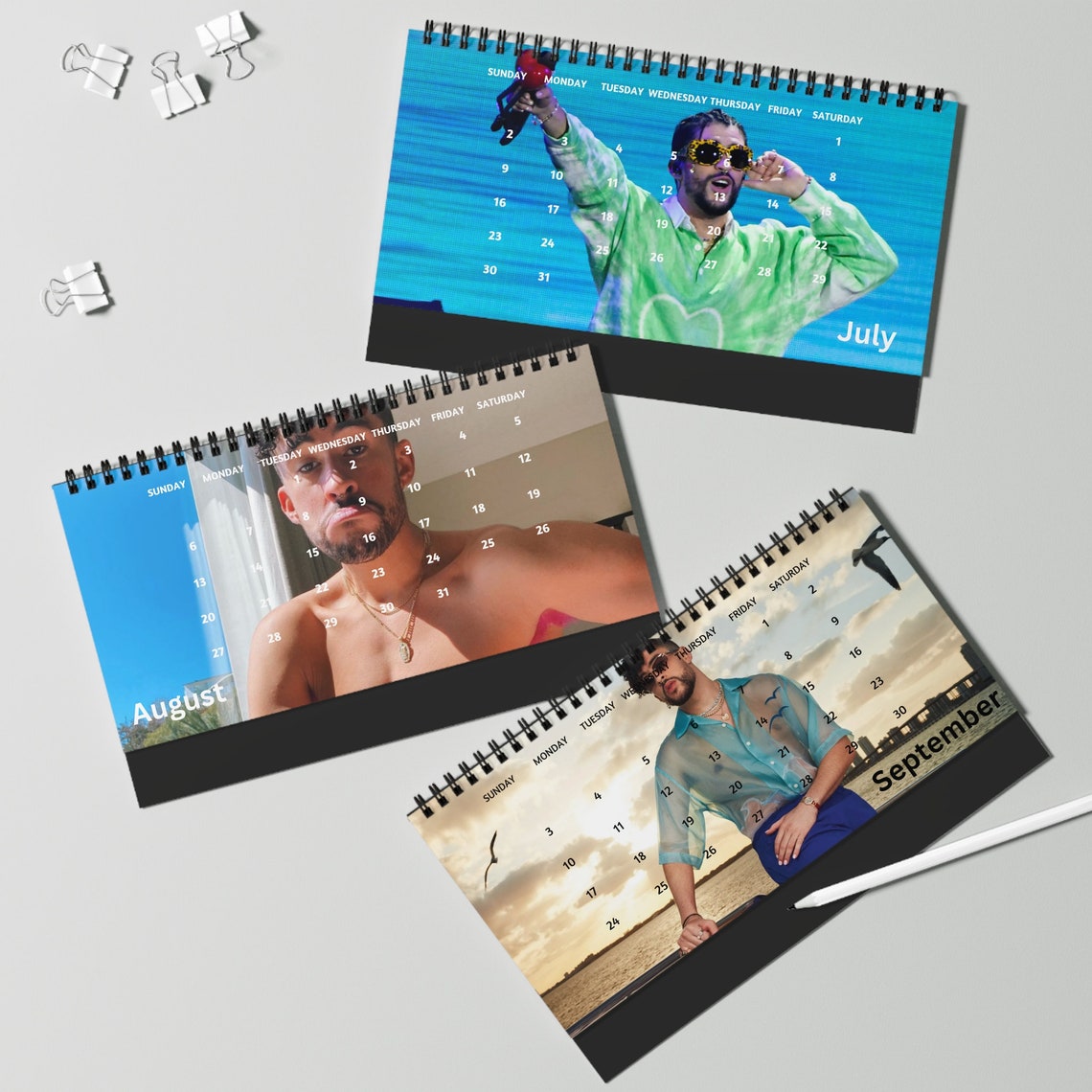 2023 Bad Bunny Calendar Desk Calendar for Bad Bunny Lovers - Etsy