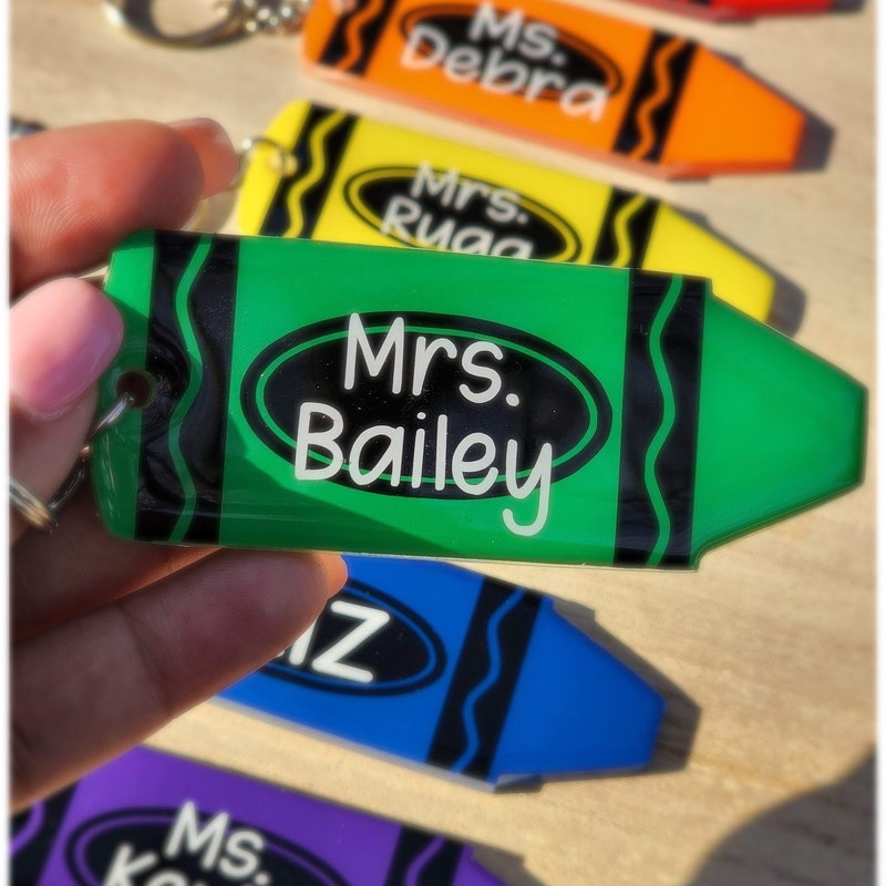 Teacher Keychain - Etsy