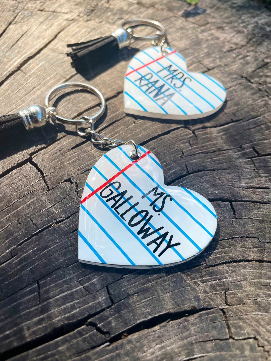 School Paper Keychain Teacher Appreciation Gift Personalized Teacher ...