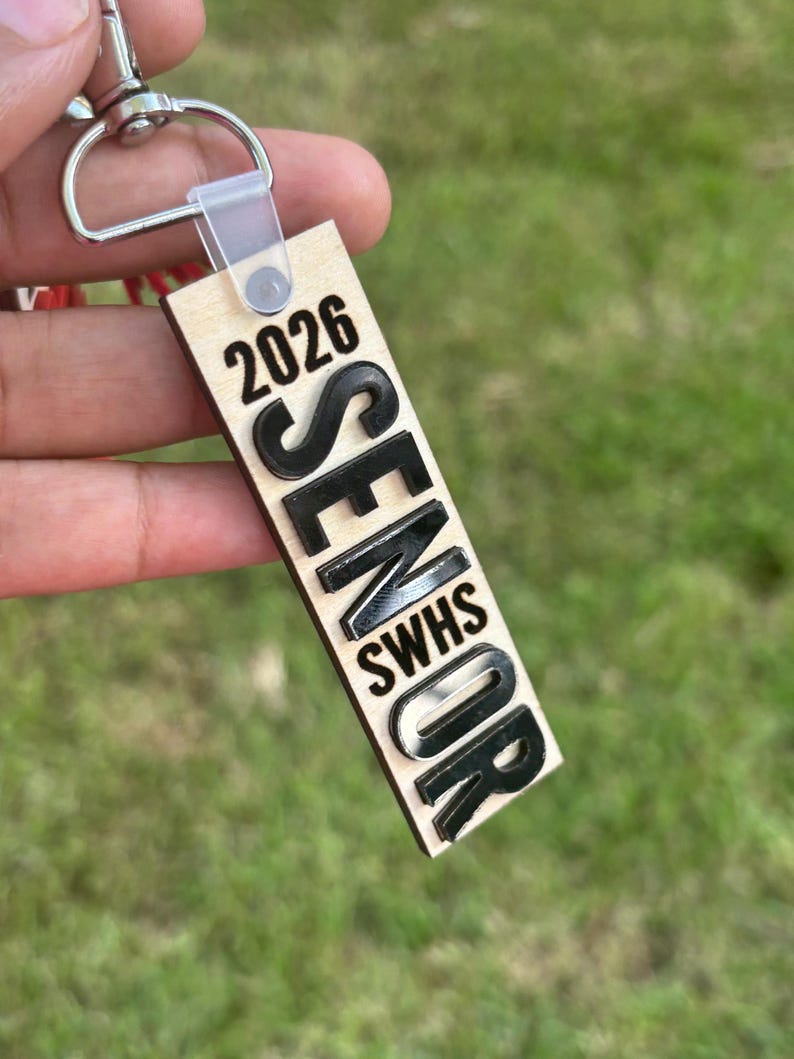 Senior Class of 2026 Keychain , Personalized School Initials & Colors ...