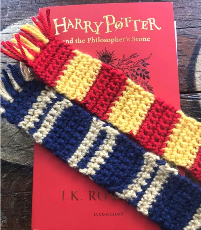Harry Potter Crochet House Scarf Bookmark - Etsy