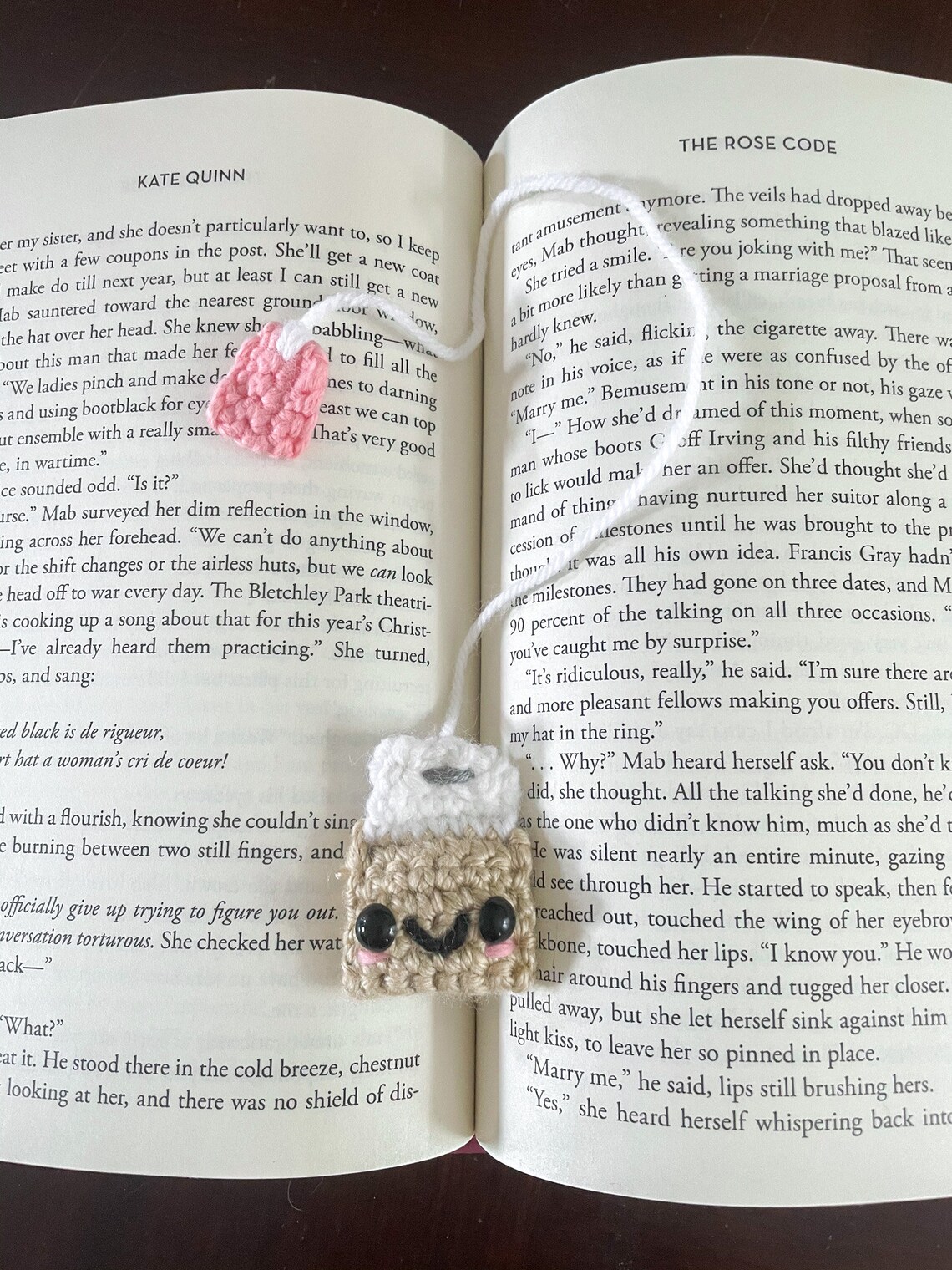 Custom Crochet Tea Bag Bookmark - Etsy