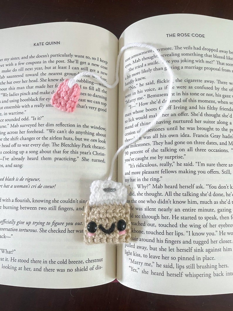 Custom Crochet Tea Bag Bookmark - Etsy