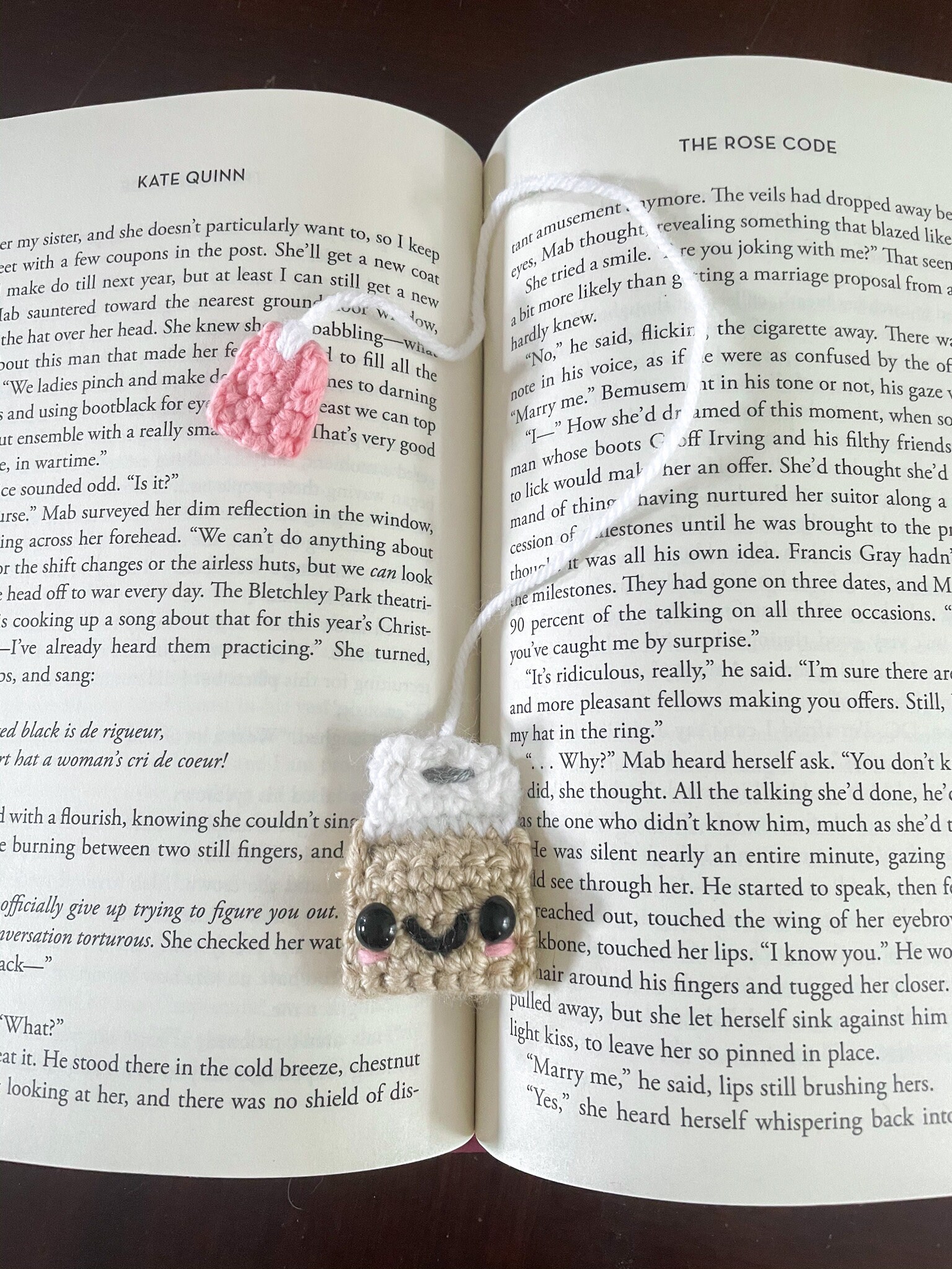 Custom Crochet Tea Bag Bookmark - Etsy