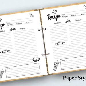My Kitchen My Rules Custom Recipe Book Blank Recipe Book Wooden Journal ...