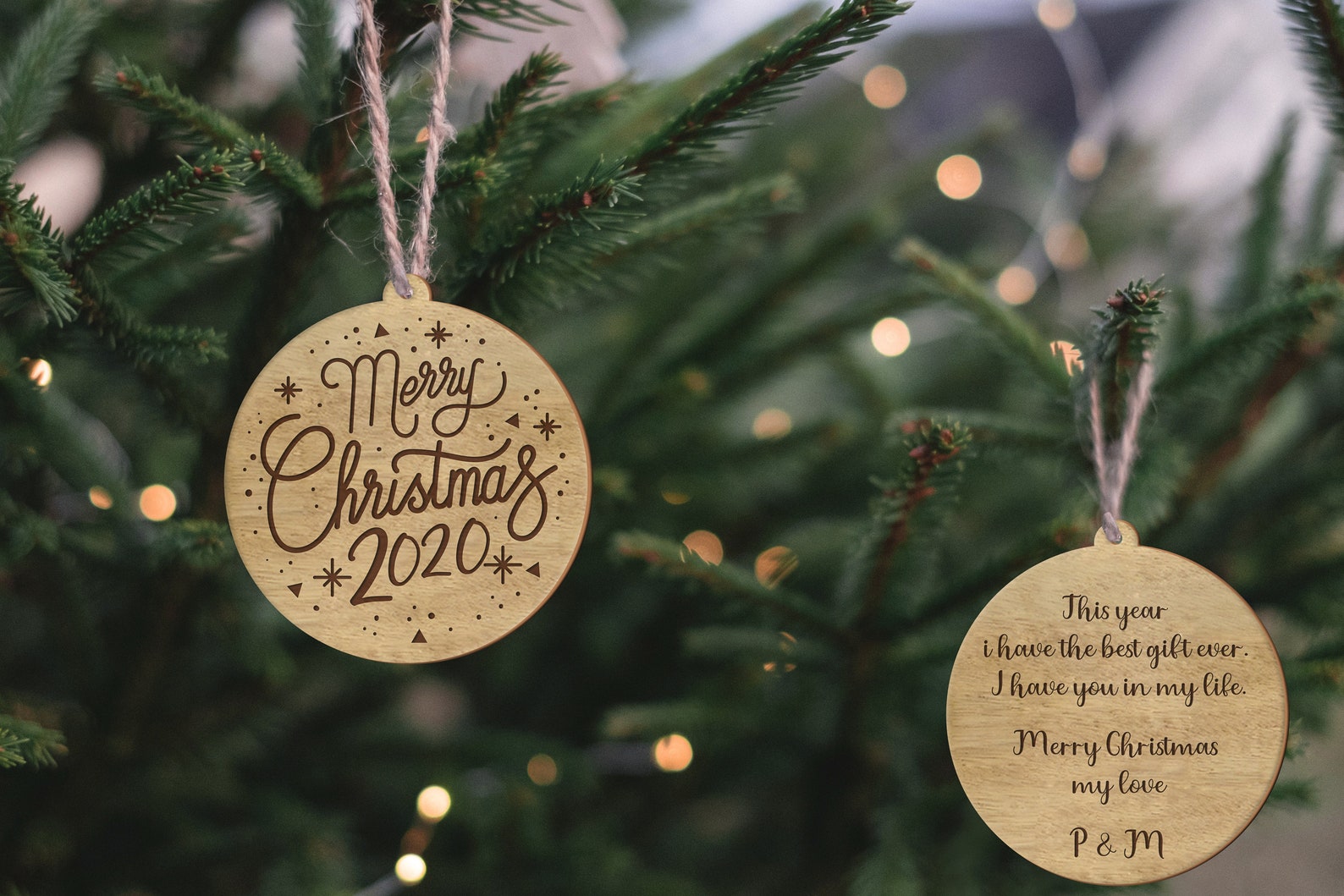 Personalised Christmas Ornament Personalized Wood Ornament - Etsy