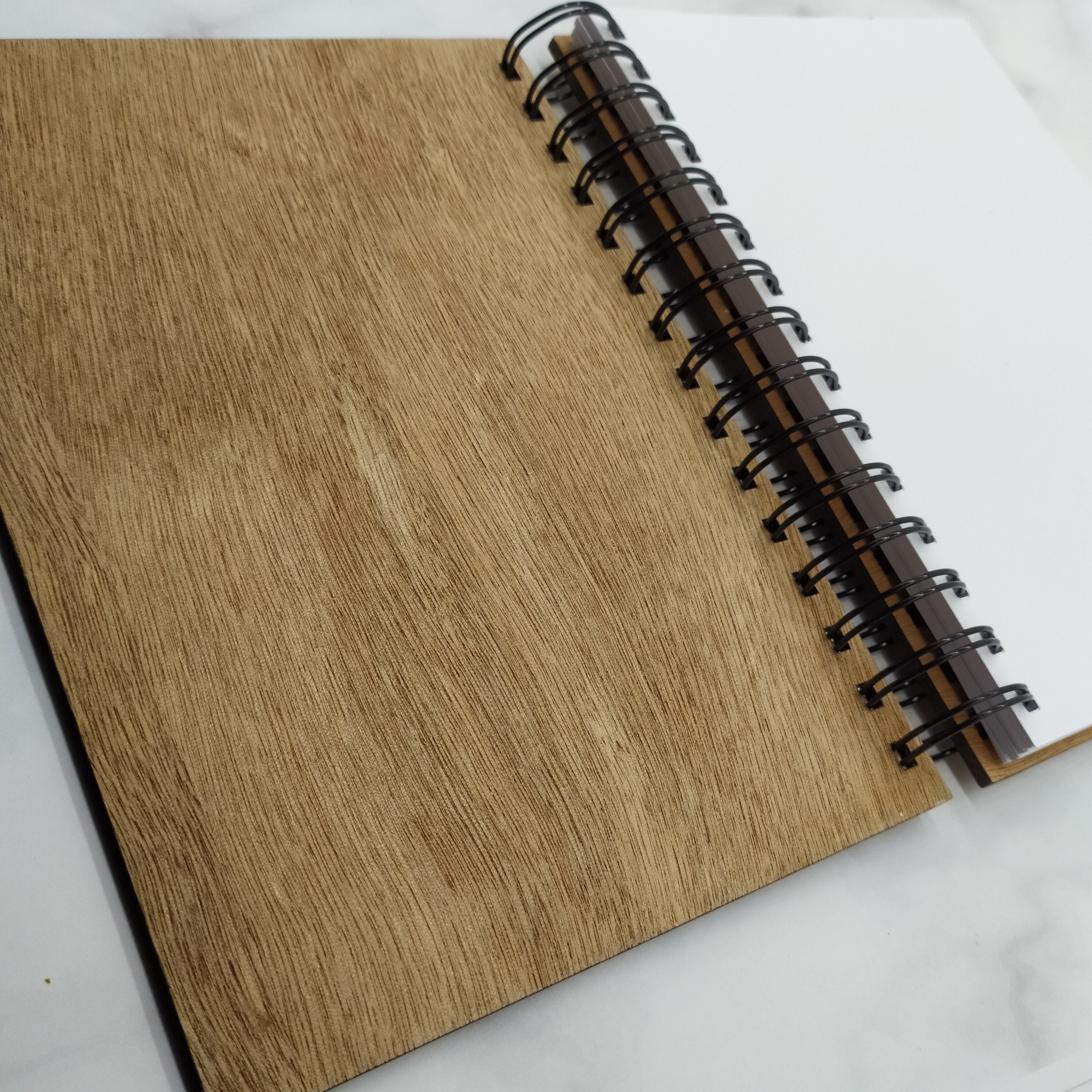 Wolf Wooden Notebook customized Journal Cover Wood Notebook | Etsy