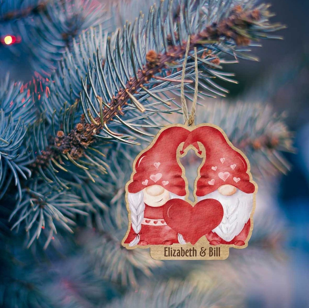 Personalized Family Christmas Ornament, Gnomes Christmas Ornament ...