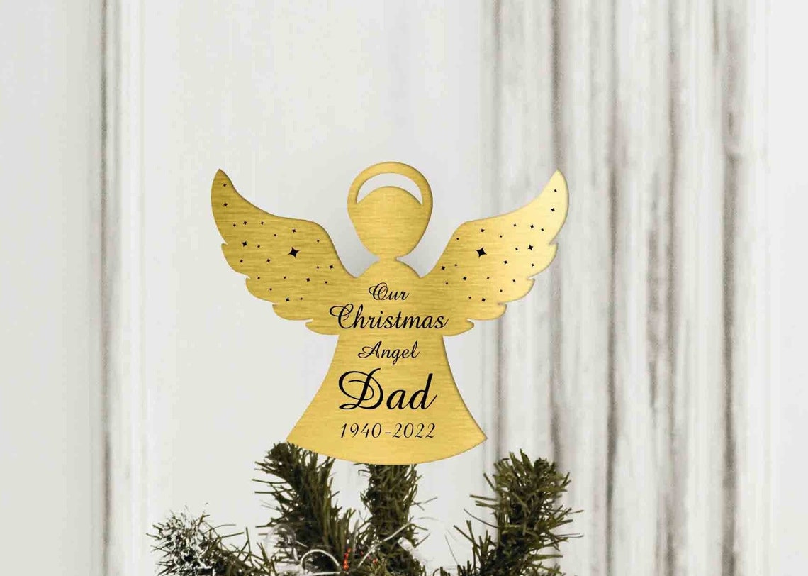 Angel Tree Topper Memorial Gift Angel Decoration Remembrance - Etsy