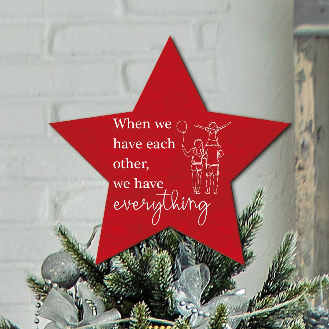 Family Star Topper Personalized Tree Topper Christmas Tree Topper Star ...