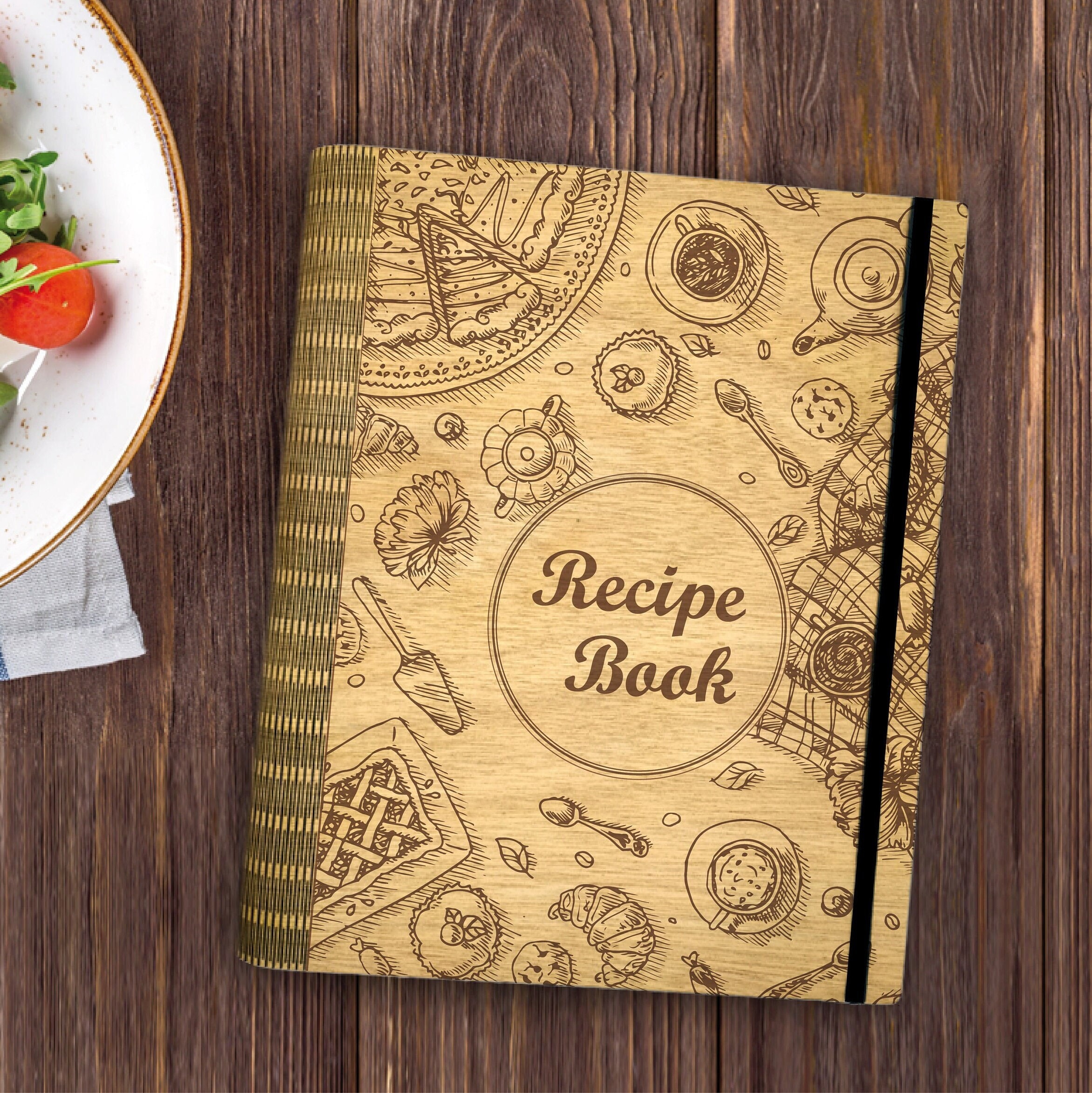 Blank Cookbook Cover Design