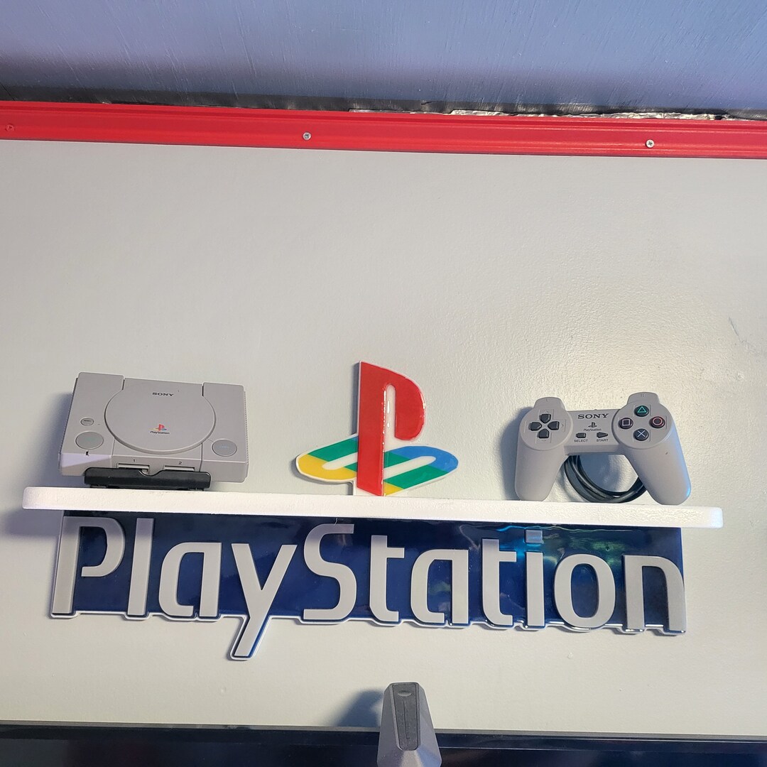 Playstation Wall Shelf- A Retro Gaming Tribute. - Etsy