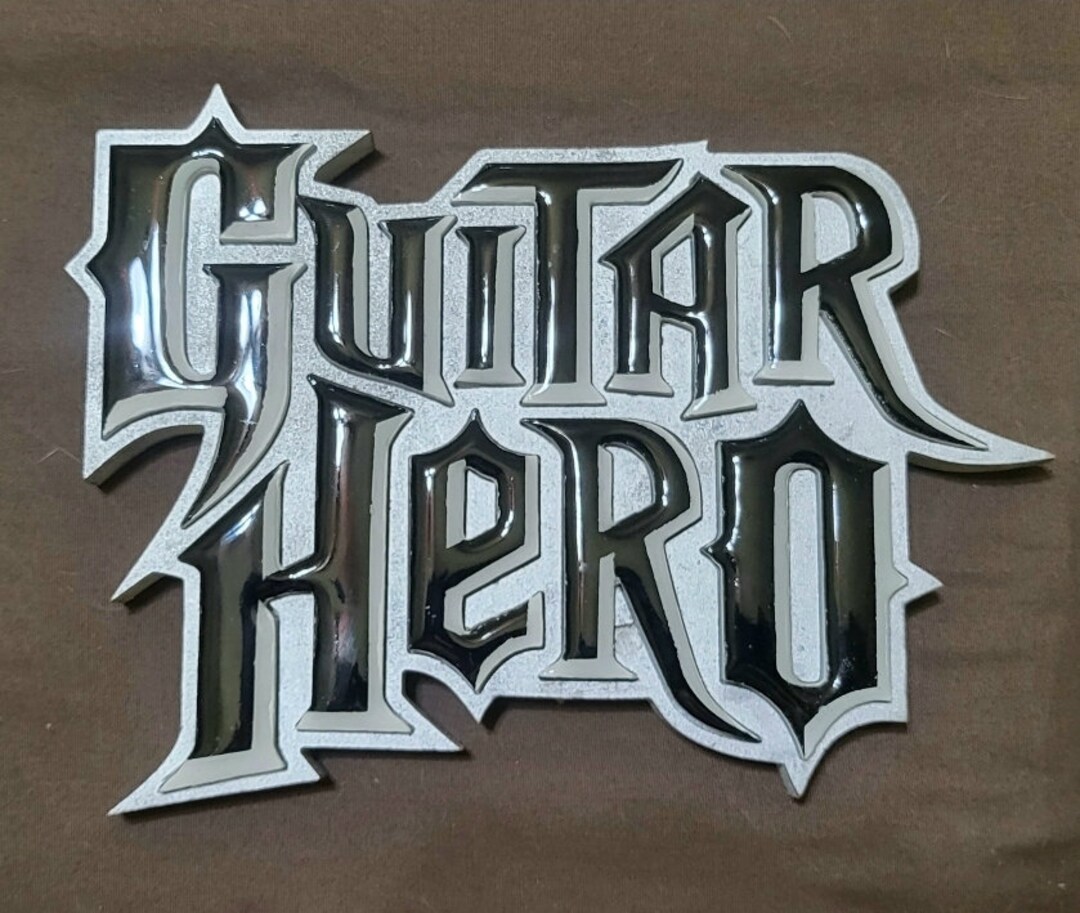 Rockstars Delight - 3D Embossed Guitar Hero Plaque With Custom Pick ...