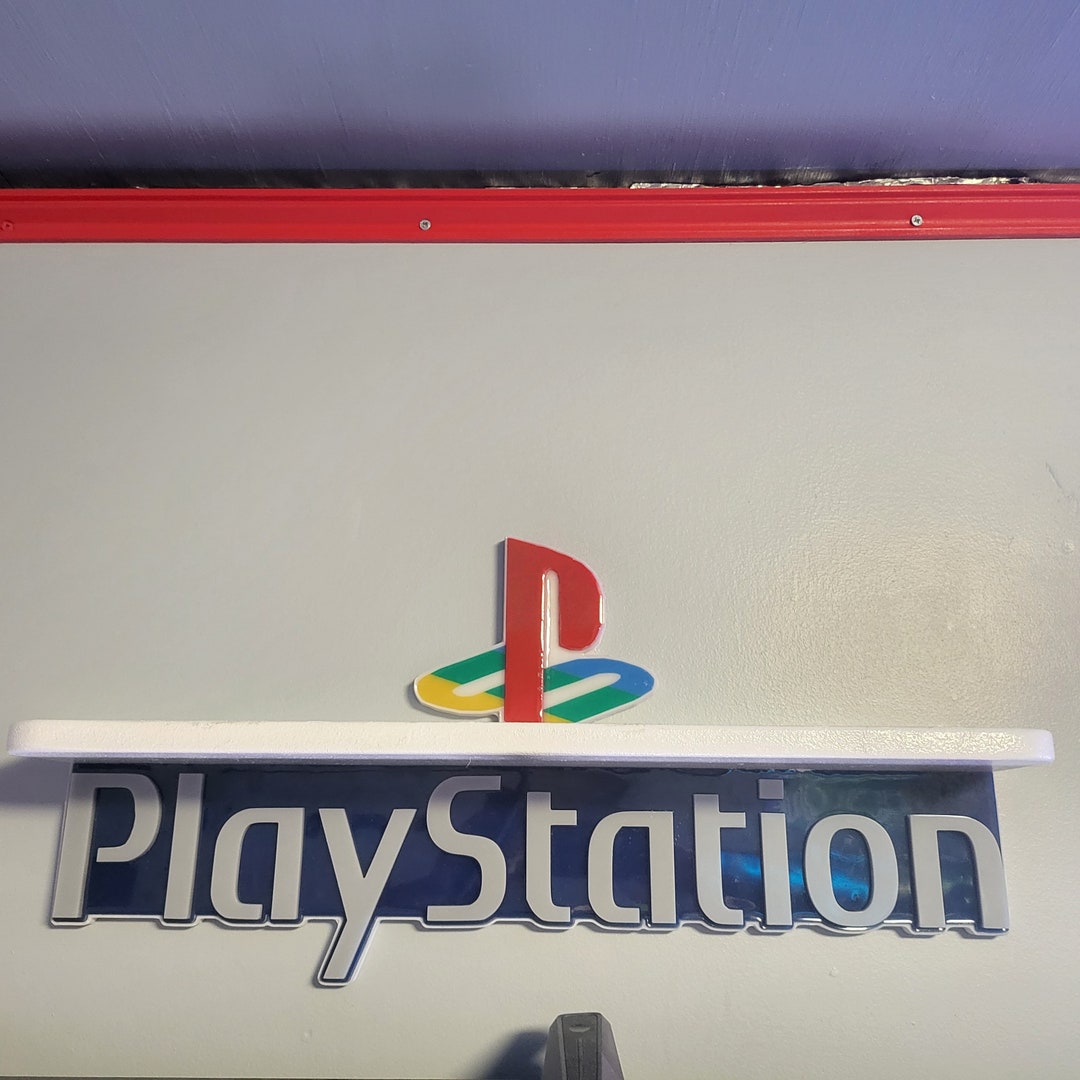 Playstation Wall Shelf- A Retro Gaming Tribute. - Etsy