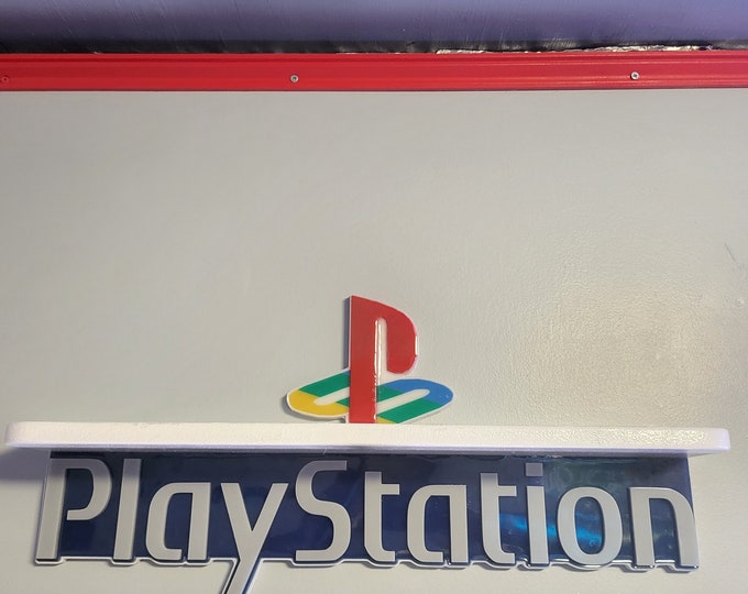 Playstation Wall Shelf- A Retro Gaming Tribute. - Etsy