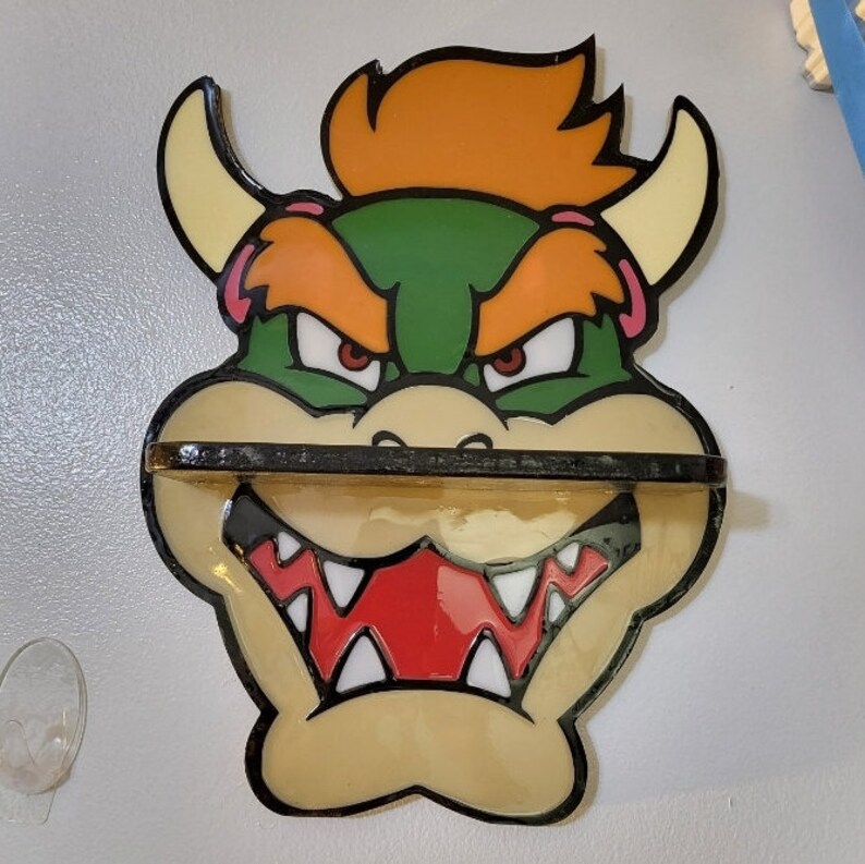 Bowser Head Gaming Shelf - Etsy