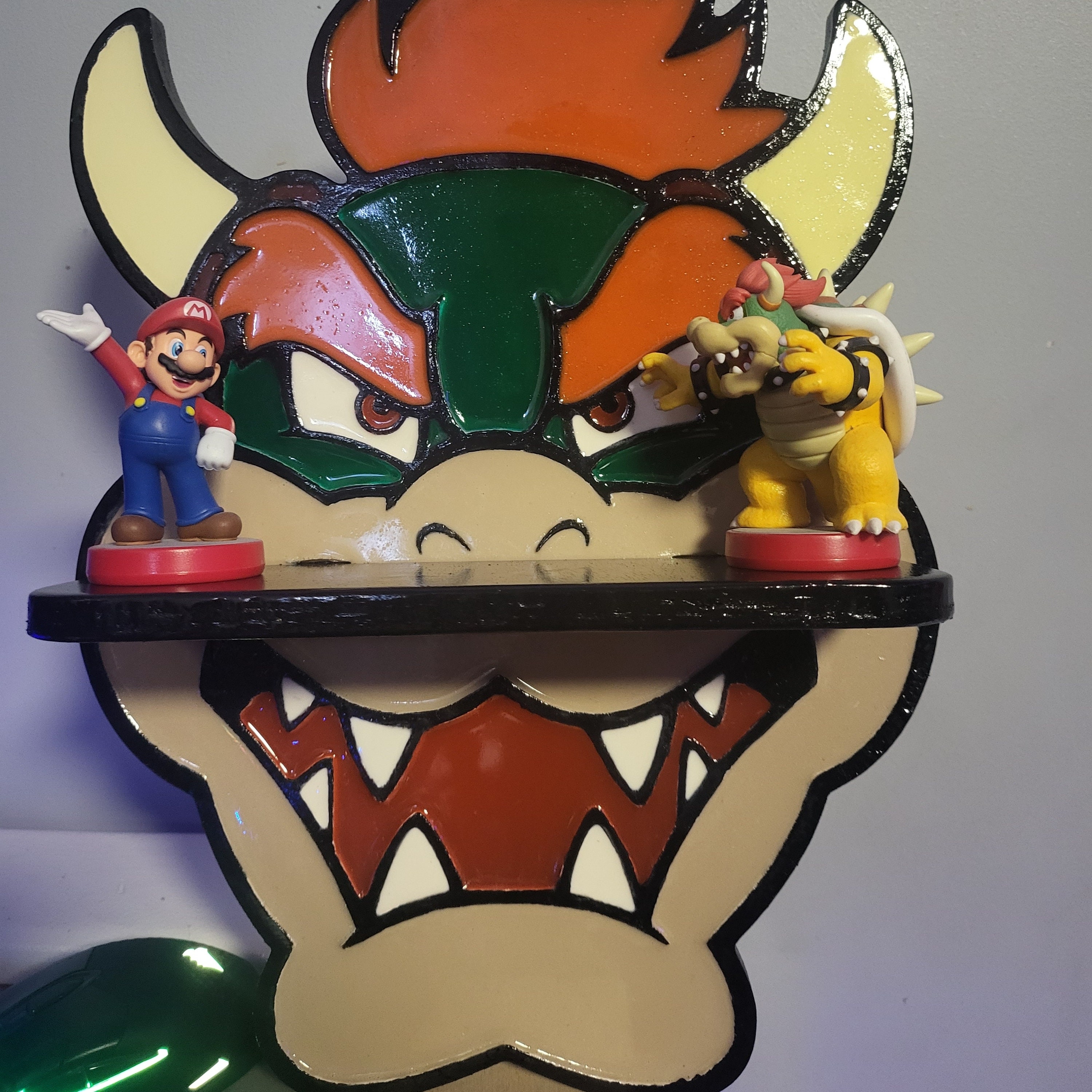 Bowser Head Gaming Shelf - Etsy