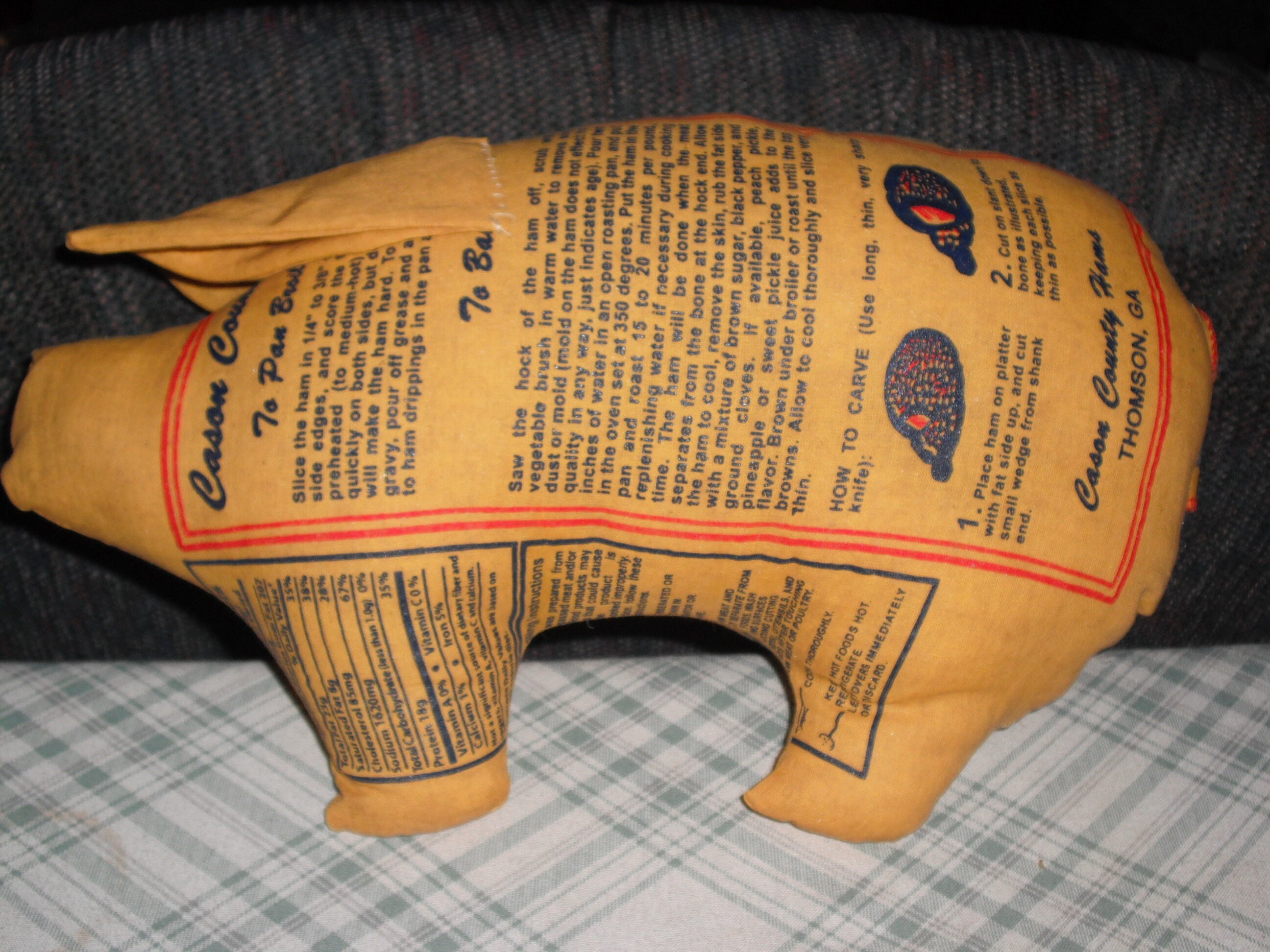Farmhouse Pig Ham Sack Pig Country Decor - Etsy
