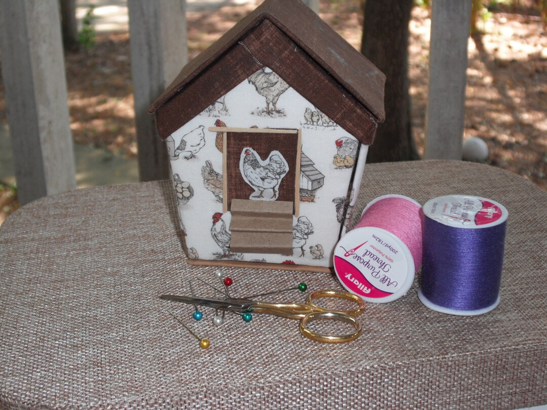 Sewing Box- ETUI- Needle Box- Treasure Box- Exploding Box- Chicken Coop ...