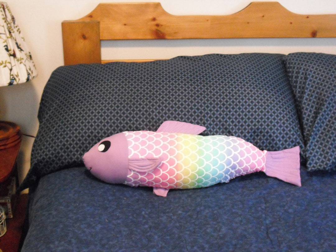 BIG Fish Pillow Accent Pillow Cabin Lake Beach Decor - Etsy