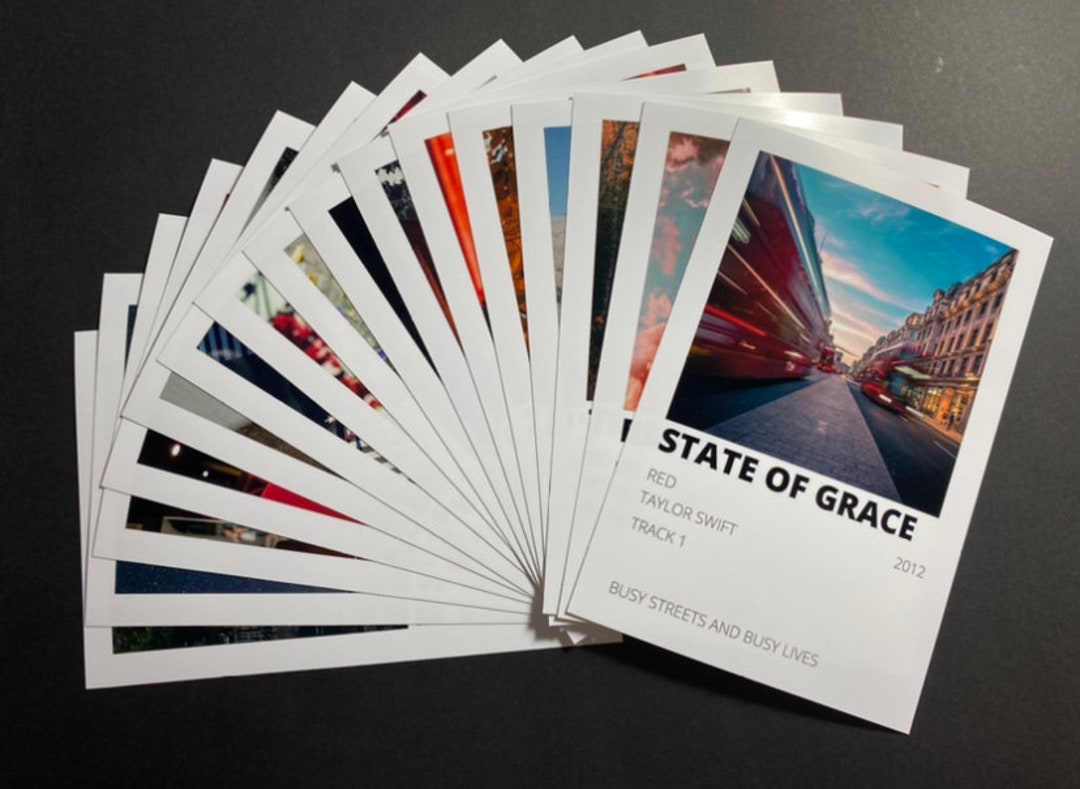 Taylor Swift Red Inspired Song Posters - Etsy