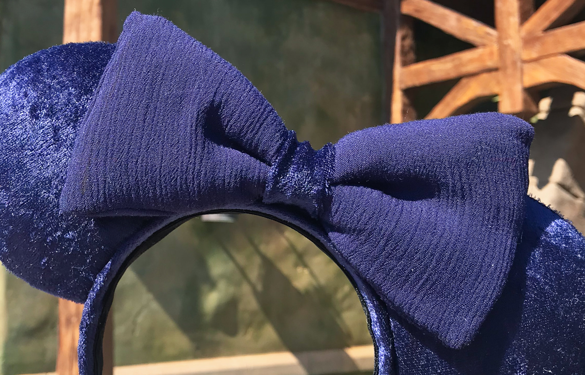 Midnight Blue Velvet Ears Blue Velvet Ears Crushed Velvet - Etsy