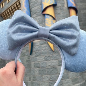 Cinderella Blue Velvet Ears Light Blue Velvet Ears Baby Blue | Etsy