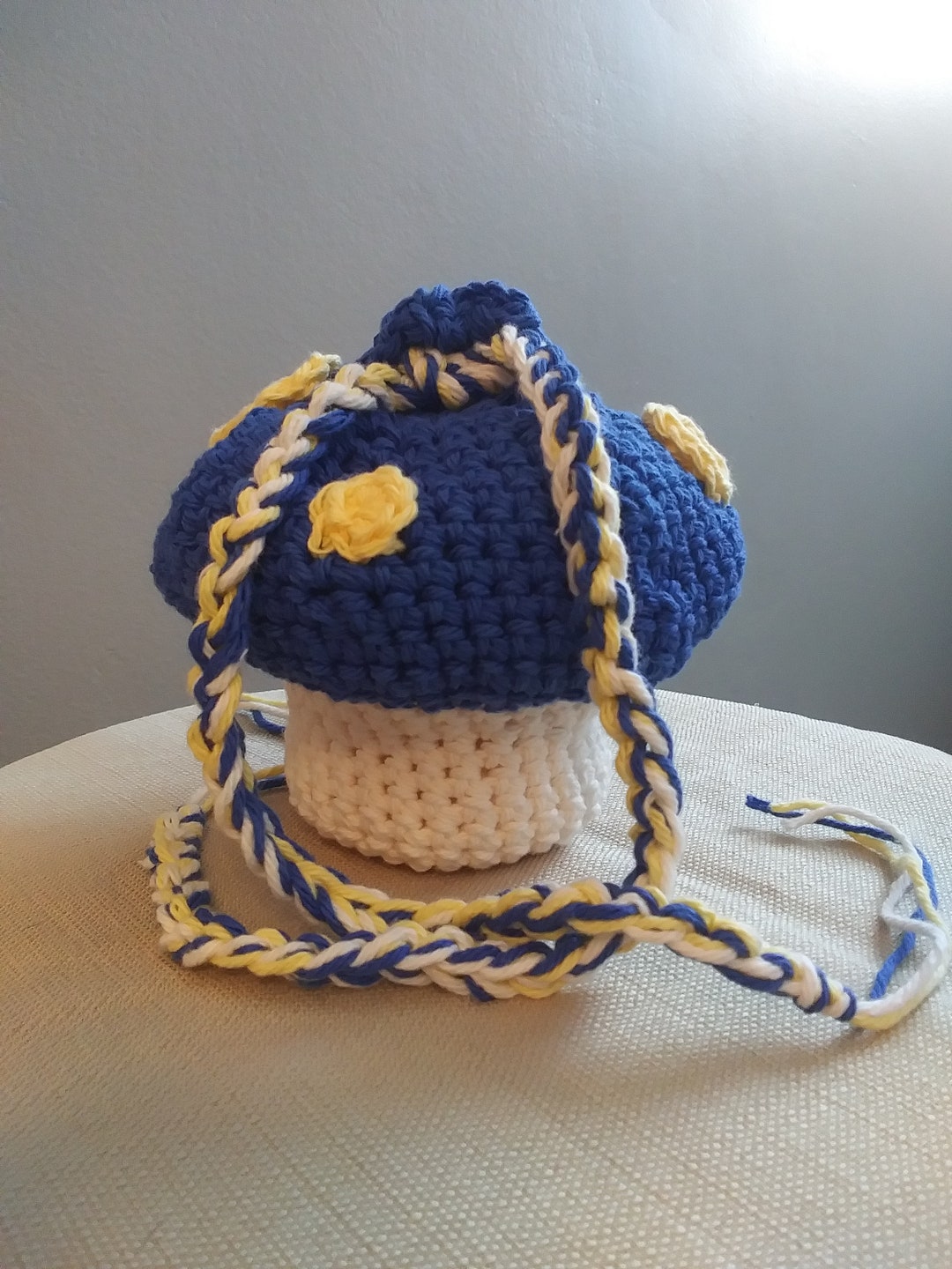 Crochet Mushroom Drawstring Pouch PATTERN - Etsy