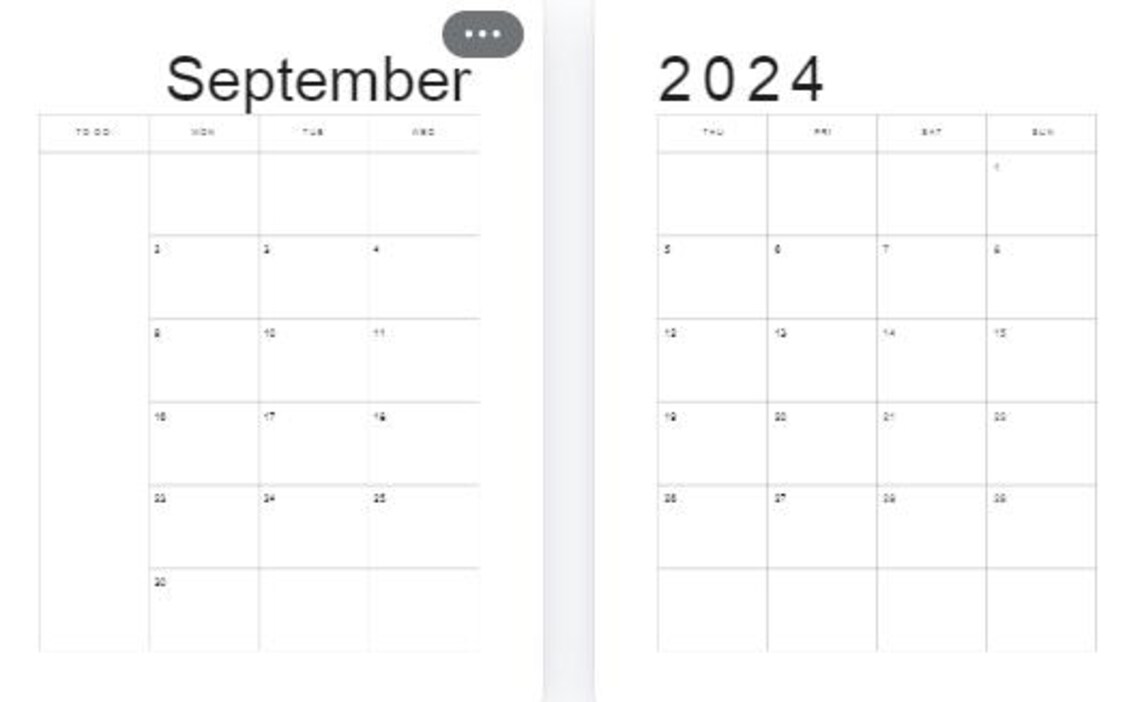 2024-2025 Editable Digital Calendar Notebook Printable Planner Canva ...