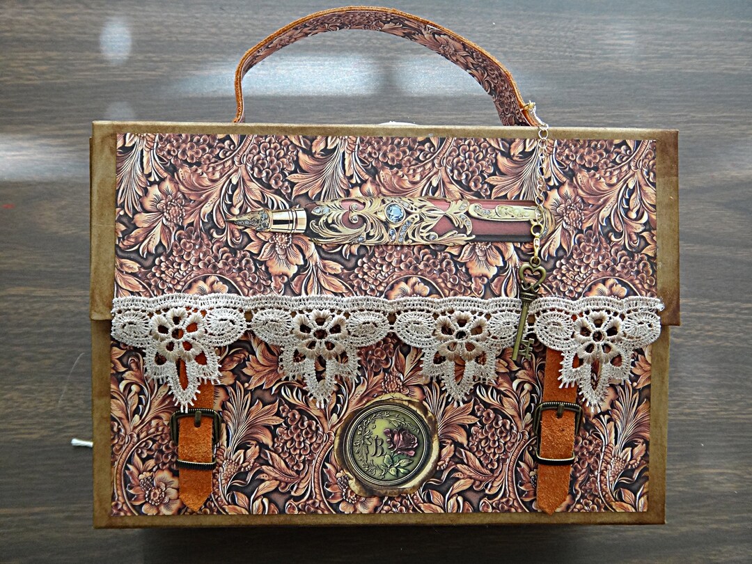 Victorian Writer Suitcase Journal - Etsy