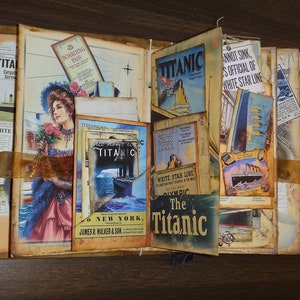 Made to Order Titanic Journal, Personalized Junk Journal, Handmade Book ...