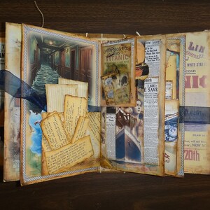 Made to Order Titanic Journal, Personalized Junk Journal, Handmade Book ...