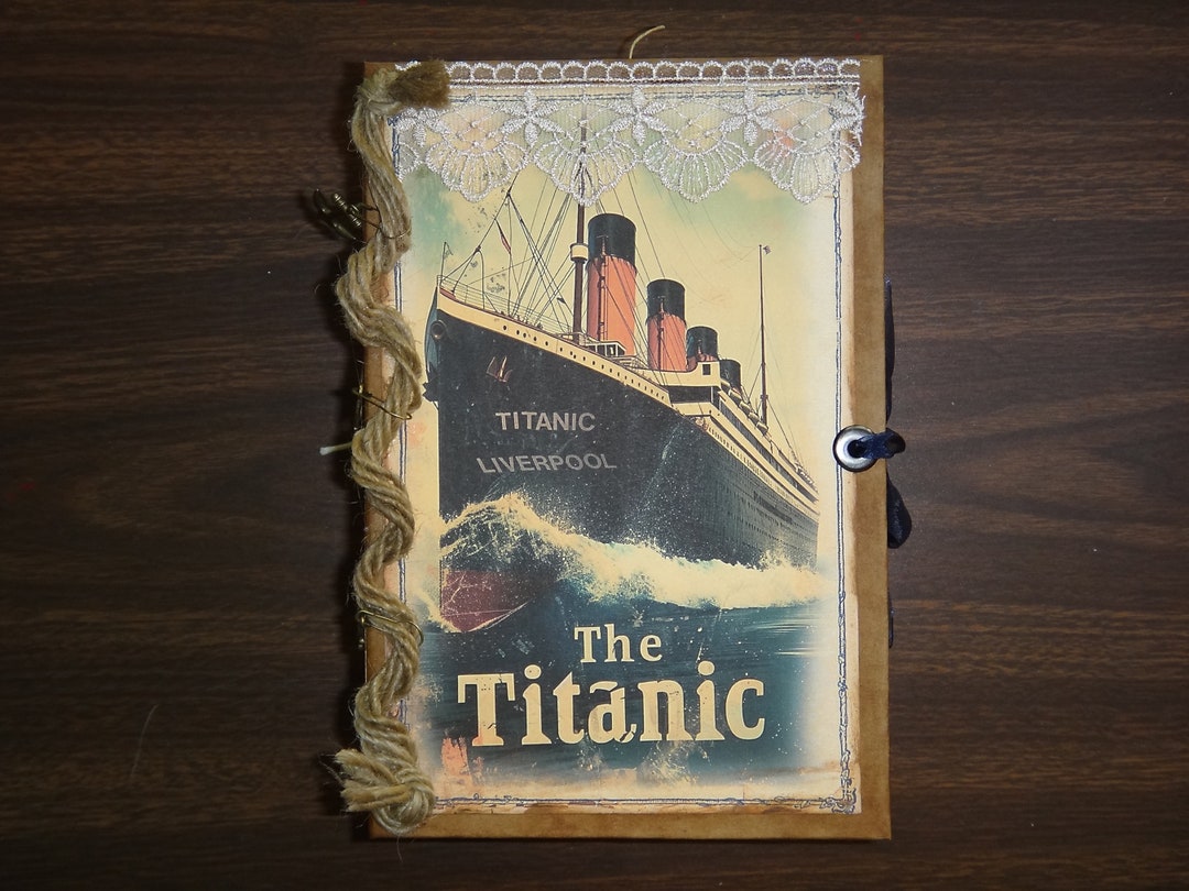 Made to Order Titanic Journal, Personalized Junk Journal, Handmade Book ...