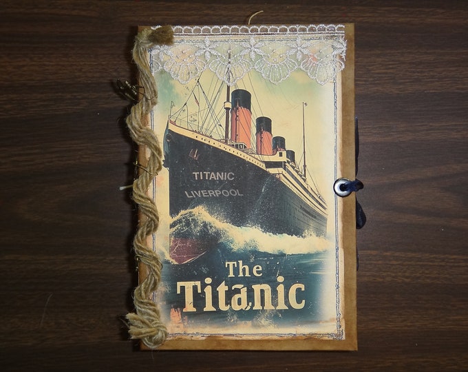 Made to Order Titanic Journal, Personalized Junk Journal, Handmade Book ...