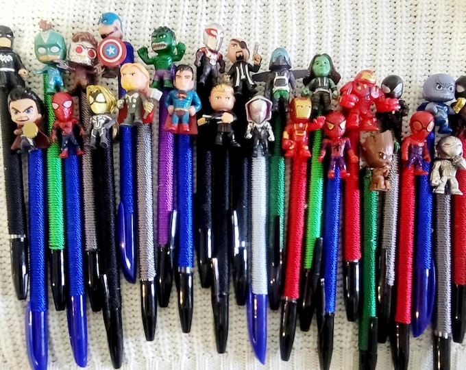 Marvel Inspired Inkjoy Gel Pens / Loki / Captain America / Iron Man ...