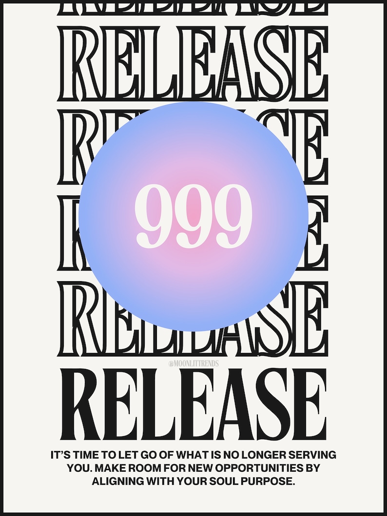 Angel Numbers Posters: 555 999 - Etsy