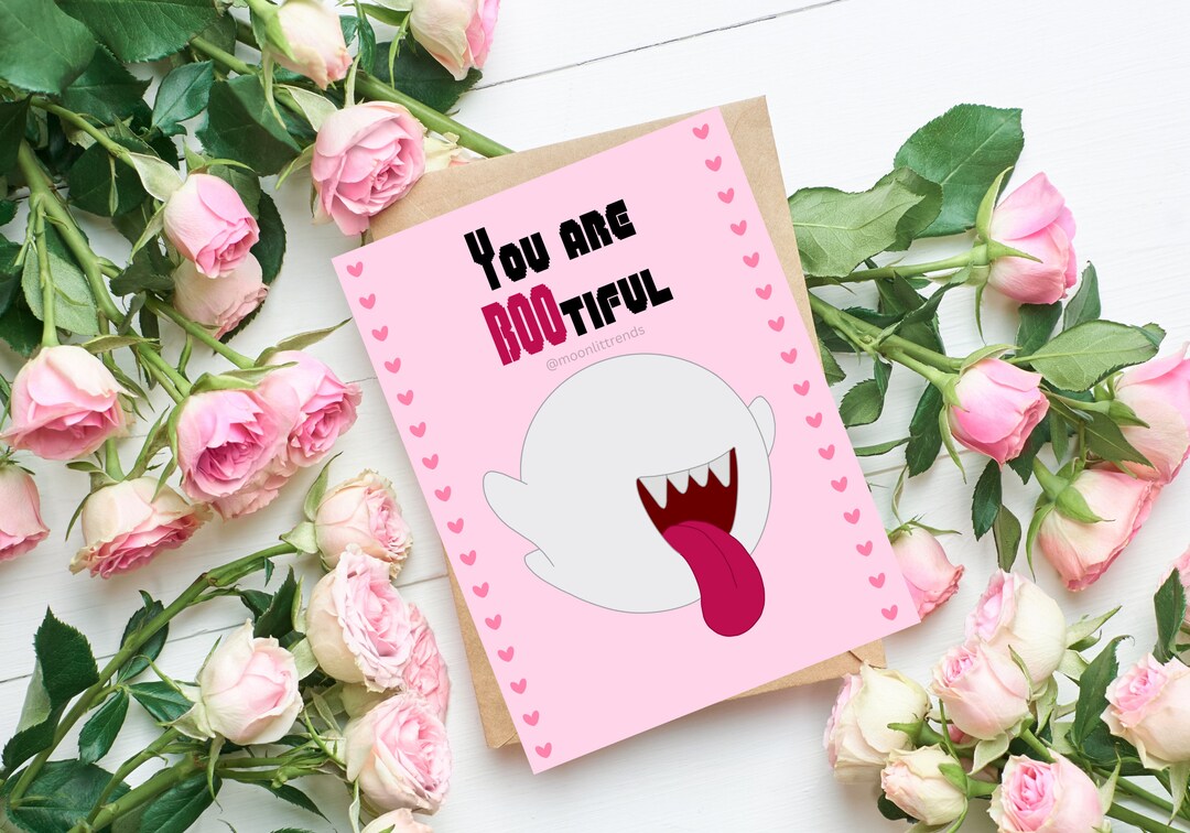 Boo Ghosts Inspired Valentine's Card - Etsy