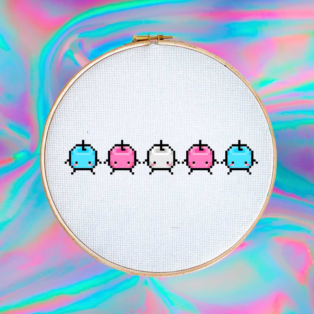 Trans Pride Junimos Cross Stitch Pattern - Etsy
