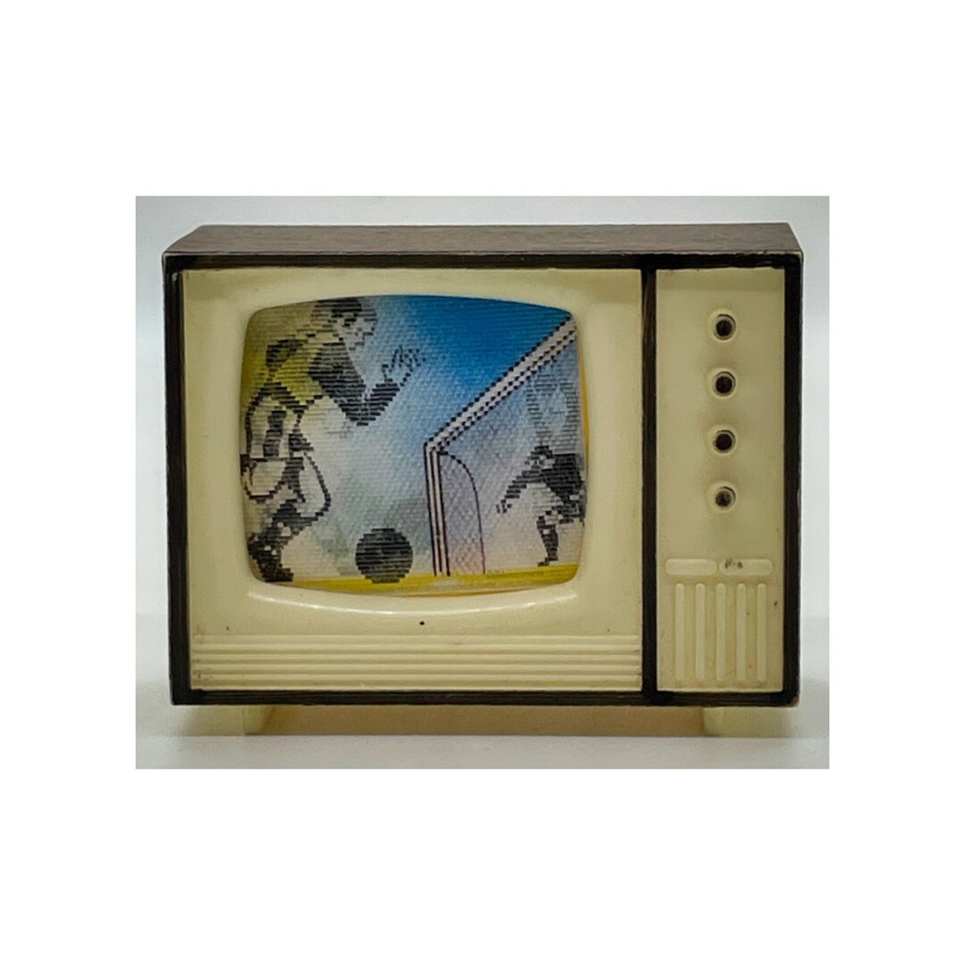 Vintage Wiggle / Flicker TV for Dolls House - Football - Goal - Modella ...