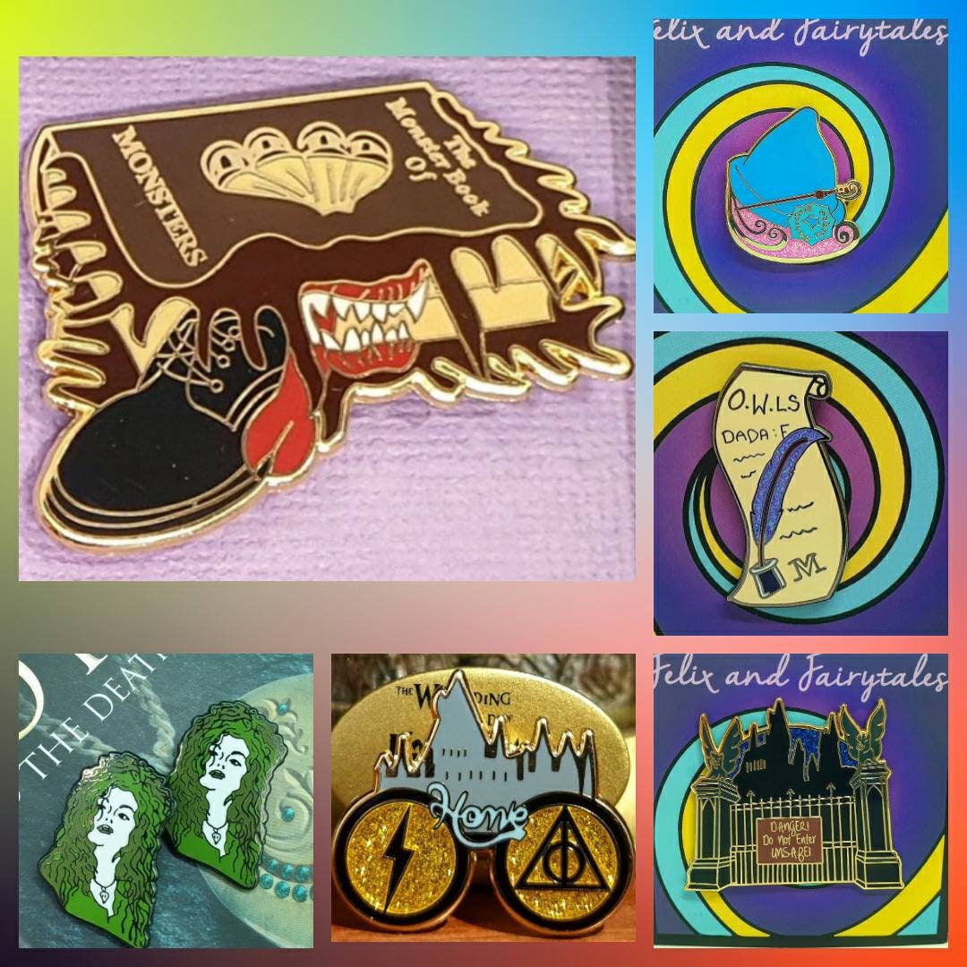 B-grade Pins! - Magic Book Range - Etsy